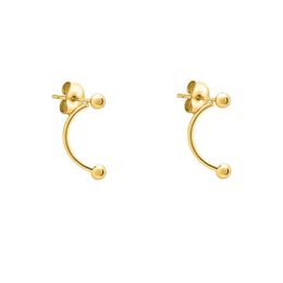 Liebeskind Berlin Damen Paar Creolen &raquo;Schmuck Geschenk Edelstahl Ohrringe The Berlin Style&laquo; Einh&auml;nger abnehmbar gold Edelstahl