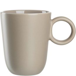 Leonardo Tasse &raquo;Keramiktasse, ROMA, 6er-Set&laquo; sp&uuml;lmaschinengeeignet beige Keramik &Oslash; 8,8cm x 11cm, 400ml, 6 Stk.