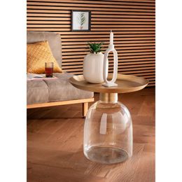 PAROLI Beistelltisch transparent B/H/T: 50cm x 50cm x 50cm