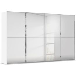 Rauch Schwebet&uuml;renschrank &raquo;Kleiderschrank Schrank Garderobe Schlafzimmerschrank SCALE-DUO&laquo; edle zweigeteilte T&uuml;ren Spiegelfront und 3 Zierleisten MADE