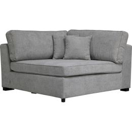 Home Affaire Sofa &raquo;Skara XXL&laquo; Eckelement zur individuellen Polstergarnitur-Gestaltung grau 100% Polyester B/H/T: 130cm x 86cm x 130cm, Struktur weich,