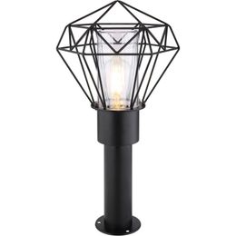 Globo LIGHTING Au&szlig;en-Stehlampe &raquo;HORACE&laquo; E27 1 Stk. Au&szlig;enleuchte f&uuml;r Garten & Terrasse schwarz 1, H: 50cm, 1 Stk.