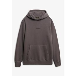 Superdry Herren Kapuzensweatshirt &raquo;MICRO LOGO HOOD&laquo;, aus Baumwolle und Polyester, Relaxed Fit, angeraute Sweatware grau XXL