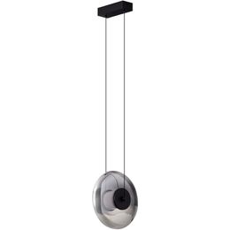 NOVA LUCE Pendelleuchte &raquo;BALLET&laquo; LED-Modul 1 Stk. Warmwei&szlig; silber 1, &Oslash; 26cm H: 200cm, 1 Stk.