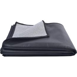 ZOEPPRITZ1828 Wohndecke &raquo;Soft-Vegan&laquo; edle Doubleface Kunstlederdecke schwarz Mischgewebe, Polyester, Viskose B/L: 130cm x 190cm