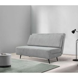 Home Affaire Schlafsofa &raquo;Linnea&laquo; Daybed mit aufklappbarer Liegefl&auml;che, in Webstoff, Veloursstoff, Cord grau 100% Polyester B/H/T: 140cm x 87cm x 94cm,