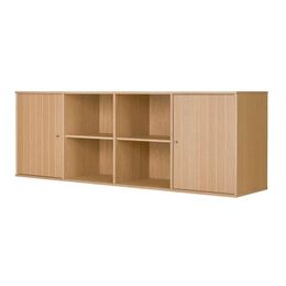 Sideboard &raquo;Mistral, Hochwertig Schrank, h&auml;ngend/stehend, mit 2 gerillten T&uuml;ren&laquo; und 4 verstellbare Einlegeb&ouml;den, B: 176 cm, anpassungsbar Designm&ouml;bel 