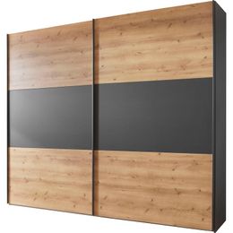 Wiemann Schwebet&uuml;renschrank &raquo;Korfu&laquo; hochwertige Beschl&auml;ge braun B/H/T: 246,9cm x 236cm x 67cm, T&uuml;ren: 2 Stk.