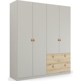 Rauch Dreht&uuml;renschrank &raquo;Kleiderschrank Schrank Garderobe Ankleide HOMEY BY QUADRA SPIN&laquo; Breiten: 181/226/271 cm, H&ouml;he 210 cm, mit cognacbraunen 