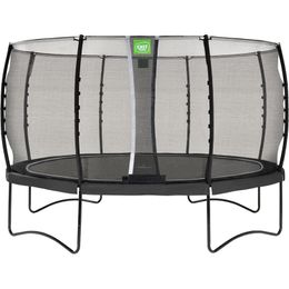 EXIT Gartentrampolin &raquo;Allure Classic&laquo; &Oslash; 427 cm mit Sicherheitsnetz schwarz B/L/T: 244cm