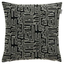 Musterring Dekokissen &raquo;Twist&laquo; mit modernem, graphischem Dessin schwarz Mischgewebe B/L: 45cm x 45cm, 1 Stk.