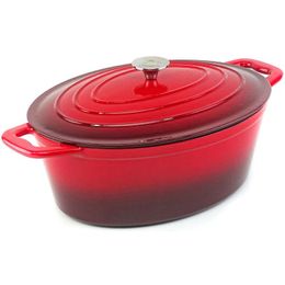 CS Koch-Systeme Br&auml;ter &raquo;Xanten&laquo; Gusseisen rot 8 l + H&ouml;he 20cm