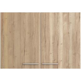 Optifit H&auml;ngeschrank &raquo;Klara&laquo; Breite 100 cm braun Holzwerkstoff wildeiche, B/H/T: 100cm x 70,4cm x 34,9cm, T&uuml;ren: 2 Stk.