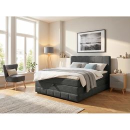OTTO home Boxbett &raquo;LIKELY, Polsterbett mit Bettkasten, inkl. Taschenfederkernmatratze H3&laquo; mit Kaltschaumtopper, Strukturstoff-Bezug, 140x200 & 180x200