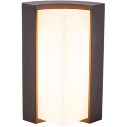 N&auml;ve n&auml;ve LED Au&szlig;en-Wandleuchte &raquo;Rico&laquo; LED-Board 1 Stk. Warmwei&szlig; Wandleuchte, Terrasse, anthrazit, H&ouml;he: 14,8cm, LED warmwei&szlig; grau 1, H: 14,8cm, 1 Stk.