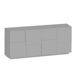 Home Affaire Sideboard &raquo;Pongo&laquo; 1 Stk. tlg. schwarz Holzwerkstoff B/H/T: 200cm x 86cm x 44,2cm, 4 Stk.