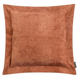 MAGMA Dekokissen &raquo;ARLO Flatterkissen&laquo; Elegantes Zierkissen mit samtiger Struktur und zeitlosem Design braun Chenille, Faserb&auml;llchen (Polyester), Polyester B