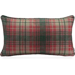 HOCK Dekokissen &raquo;Eddy&laquo; Karo, Weihnachtskissen, inkl. F&uuml;llung, Bezug mit Rei&szlig;verschluss rot Obermaterial: 66% Polyester, 34% Polyacryl. F&uuml;llung: 100% 