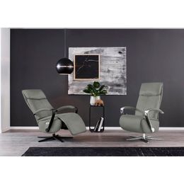 W.Schillig Relaxsessel &raquo;rumbaa&laquo; wahlweise mit Doppelmotor, in Gr&ouml;&szlig;en S, M & L, mit 5-Sternfu&szlig; grau Stoff S37 (100% Polyester): Luxus-Microfaser in 