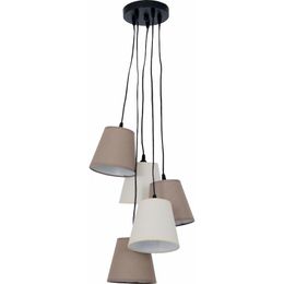 N&auml;ve n&auml;ve Pendelleuchte &raquo;Boho&laquo; E14 E14 max. 40W, Textil (Polyester/Cotton), beige/braun, d: 35cm beige 5, &Oslash; 16cm H: 14cm