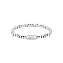 BOSS Herren BOSS Armband &raquo;Schmuck Edelstahl Armschmuck Venezianer CHAIN FOR HIM&laquo; silber 19cm, Edelstahl
