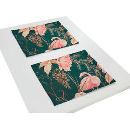 Adam Platzset &raquo;Eden&laquo; GOTS organic,zertifiziert durch CERES 0242Made in Germany bunt Obermaterial: 100% Baumwolle B/L: 40cm x 40cm, 2 Stk., Bio-Baumwolle, 