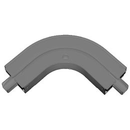 SN DECO GROUP Gardinenschiene &raquo;Aussenbogen f&uuml;r Vorhangschiene SH&laquo; 1 l&auml;ufig-l&auml;ufig schwarz Kunststoff B/L: 13cm, 1 Stk., 1 l&auml;ufig
