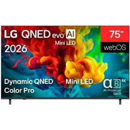 LG QNED-Fernseher &raquo;75QNED82B6A&laquo; 189 cm/75 &prime;&prime; Smart-TV bunt 2.0 Soundsystem (20 Watt) mit &alpha;8 AI Sound Pro f&uuml;r virtuellen 11.1.2 Surround Sound sowie 