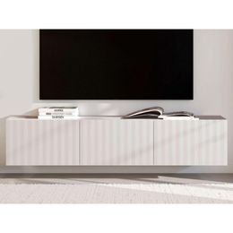 Home Affaire Lowboard &raquo;Antibes TV-Lowboard, Breite 192/154/128 cm, TV-Schrank&laquo; TV-Kommode, 3D-Fronten, Push-To-Open-Funktion, Wandmonatage wei&szlig; B/H/T: