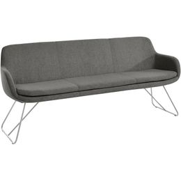 Musterring Essbank &raquo;Tavia&laquo; Schlittengestell in drei Ausf&uuml;hrungen, Breite 180, 200 oder 220 cm grau 100% PES B/H/T: 180cm x 87cm x 66cm, Flachgewebe