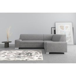 DOMO collection Ecksofa &raquo;Anzio in kubischer Formensprache, flache Armlehnen, L-Form&laquo; Wahlweise mit Bettfunktion und Federkern f&uuml;r hohen Sitzkomfort 