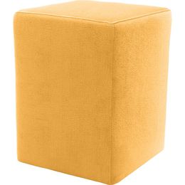 LOOKS by Wolfgang Joop Hocker &raquo;LOOKS XX&laquo; kubische Form, ideal als Fu&szlig;ablage gelb 100% Polyester B/H/T: 38cm x 47cm x 38cm, Flausch