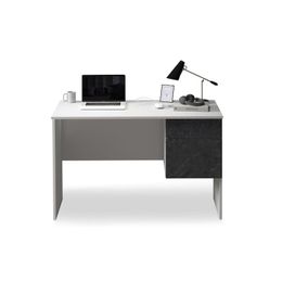 Home Affaire Schreibtisch &raquo;Coro, kleiner Computertisch, B&uuml;rotisch&laquo; mit 1 T&uuml;r & 1 Schublade, Breite 110 cm, Made in Italy wei&szlig; B/H/T: 110cm x 75cm x 