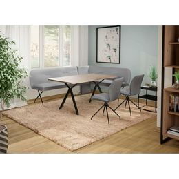OTTO home Eckbankgruppe &raquo;Bruna Essecke, Sitzgruppe, Eckbankgruppe, K&uuml;chenbankgruppe&laquo; Set, 4tlg, 4 tlg. tlg. Stuhl: 360&deg; drehbar (R&uuml;ckst.), 2-Stoff-