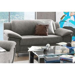 Trendmanufaktur 2-Sitzer &raquo;Rondo, Breite 178 cm, breite Armlehnen, F&uuml;&szlig;e chromfarben&laquo; Couch wahlweise mit Federkern und in verschiedenen Bez&uuml;gen 