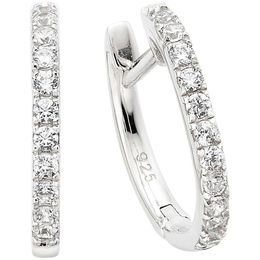 Aniston Jewelry & Watches Damen Aniston JEWELRY & WATCHES Paar Creolen &raquo;Schmuck Geschenk Ohrschmuck Ohrringe&laquo; mit Zirkonia (synth.) silber 16mm, 