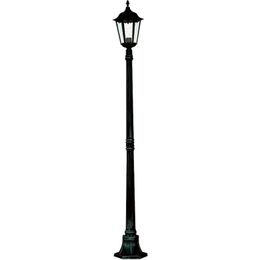 Searchlight Au&szlig;en-Stehlampe &raquo;Alex- Au&szlig;enleuchte - Schwarzes Metall & Glas, IP44&laquo; E27 1 Stk. schwarz H: 183cm, 1 Stk.