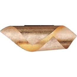 Paul Neuhaus Wandleuchte &raquo;Nevis&laquo; LED-Board 1 Stk. Warmwei&szlig; Wippschalter gold 2, &Oslash; 10cm, 1 Stk.