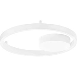NOVA LUCE Deckenleuchte &raquo;HEDRA&laquo; LED-Modul 1 Stk. Warmwei&szlig; wei&szlig; 2, &Oslash; 40cm H: 5cm, 1 Stk.