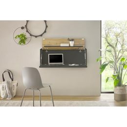 Home Affaire Wandsekret&auml;r &raquo;CiTY/GiRON&laquo; zeitlos modern, wohnliches Home Office, Breite 100 cm grau B/H/T: 96cm x 35cm x 55cm, klappbar