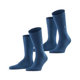 Burlington Herren Socken &raquo;Everyday&laquo; 2 Paar, Einheitsgr&ouml;&szlig;e 40-46, unifarben, -Clip blau 40-46