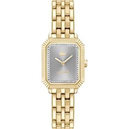 Lacoste Damen Quarzuhr &raquo;Lacoste PARISIENNE&laquo; Armbanduhr, Damenuhr, Edelstahlarmband, analog gold Einheitsgr&ouml;&szlig;e