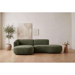 Home Affaire Ecksofa &raquo;OSTRUP Rundsofa, L-Form, Naturt&ouml;ne, Boucle oder Chenille&laquo; Breite 278 cm, organische Form mit sanften Rundungen 100% Polyester B/