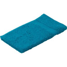 G&ouml;zze Gaestehandtuecher &raquo;New York&laquo; im Set, moderne Uni-Farben, mit strukturierter Borte, reine Baumwolle blau Frottier, Obermaterial: 100% Baumwolle B/L: 