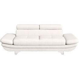 COTTA 2-Sitzer &raquo;Enterprise&laquo; Big-Sofa, mit Armteilverstellung & Kopfteilverstellung wei&szlig; Softlux -Kunstleder;Luxus-Kunstleder B/H/T: 218cm x 91cm x 