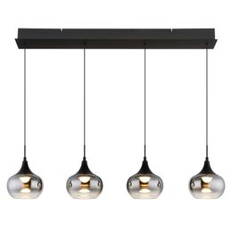 NOWA H&auml;ngeleuchte &raquo;LUI&laquo; LED-Modul 1 Stk. Warmwei&szlig; LED-H&auml;ngeleuchte, dimmbar, Soft-Lift, elegant & funktional silber 1, &Oslash; 15cm H: 150cm, 1 Stk.