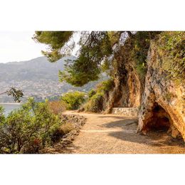 papermoon Fototapete &raquo;Weg Cap Cap Martin&laquo; bunt Vlies B/L: 3m x 2,23m, Bahnen: 6 Stk.