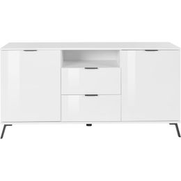 Home Affaire Sideboard &raquo;CASANOVA&laquo; Breite ca. 150 cm wei&szlig; B/H/T: 150cm x 75cm x 40cm, 2 Stk., 2 Stk.