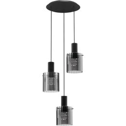 NOVA LUCE Pendelleuchte &raquo;MIRBI&laquo; E27 1 Stk. schwarz 3, &Oslash; 45cm H: 150cm, 1 Stk.