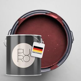 A.S. Cr&eacute;ation Wandfarbe &raquo;Premium Innenwandfarbe PURO Tuchmatt varied red&laquo; ideal f&uuml;r Wohnzimmer, Schlafzimmer, Flur und K&uuml;che, Farbwelt Rot 2,5 l 2,5ml